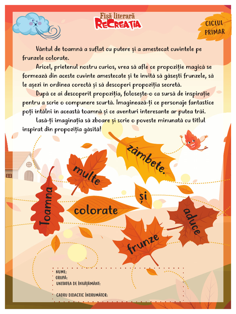 Tematica Literara Clasele Primare | PDF