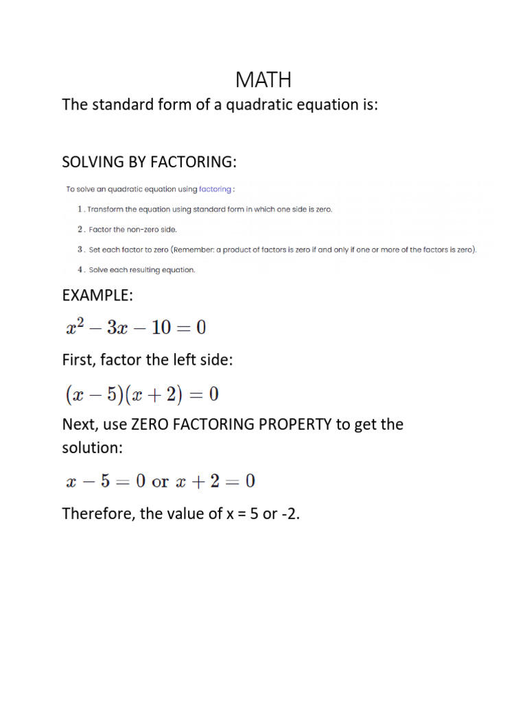 MATH | PDF