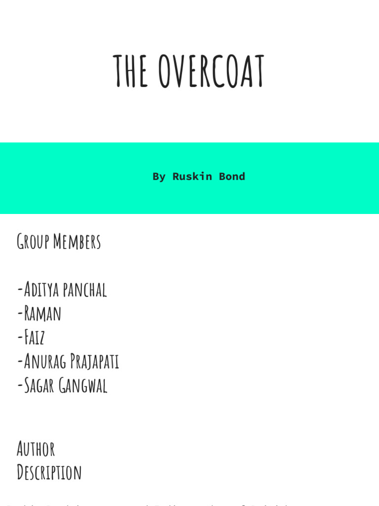 THE OVERCOAT | PDF