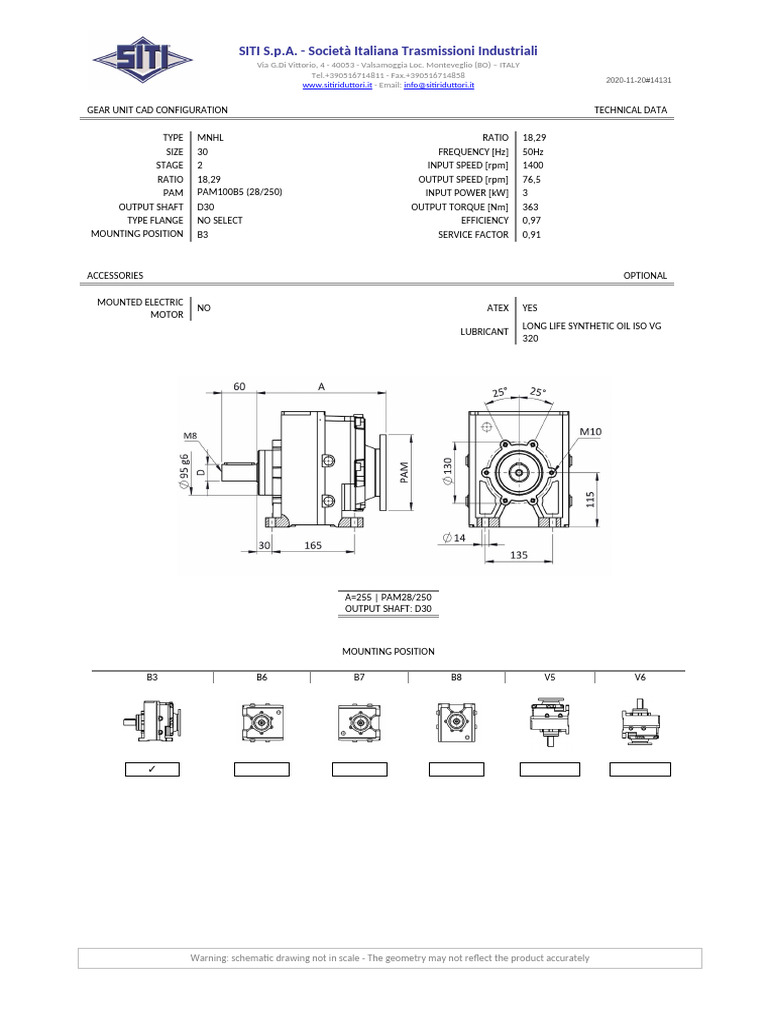 MNHL Gear Unit Technical Specifications | PDF | Machines | Mechanical ...