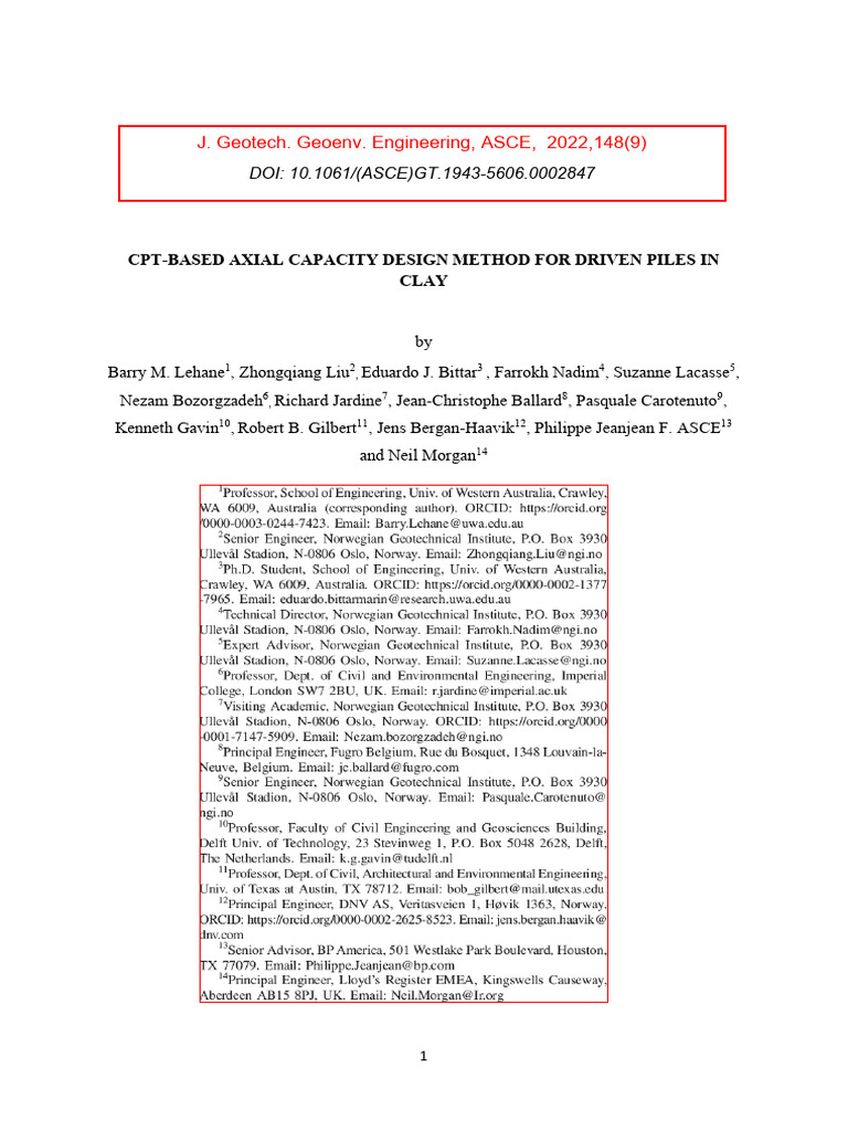 Clay | PDF | Deep Foundation | Friction