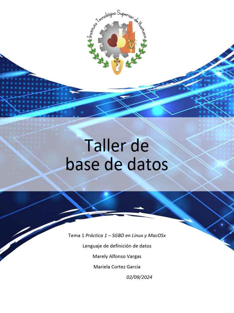 Tema 1 Práctica 1 Instalación de Un SGBD | PDF | Mi sql | Bases de datos