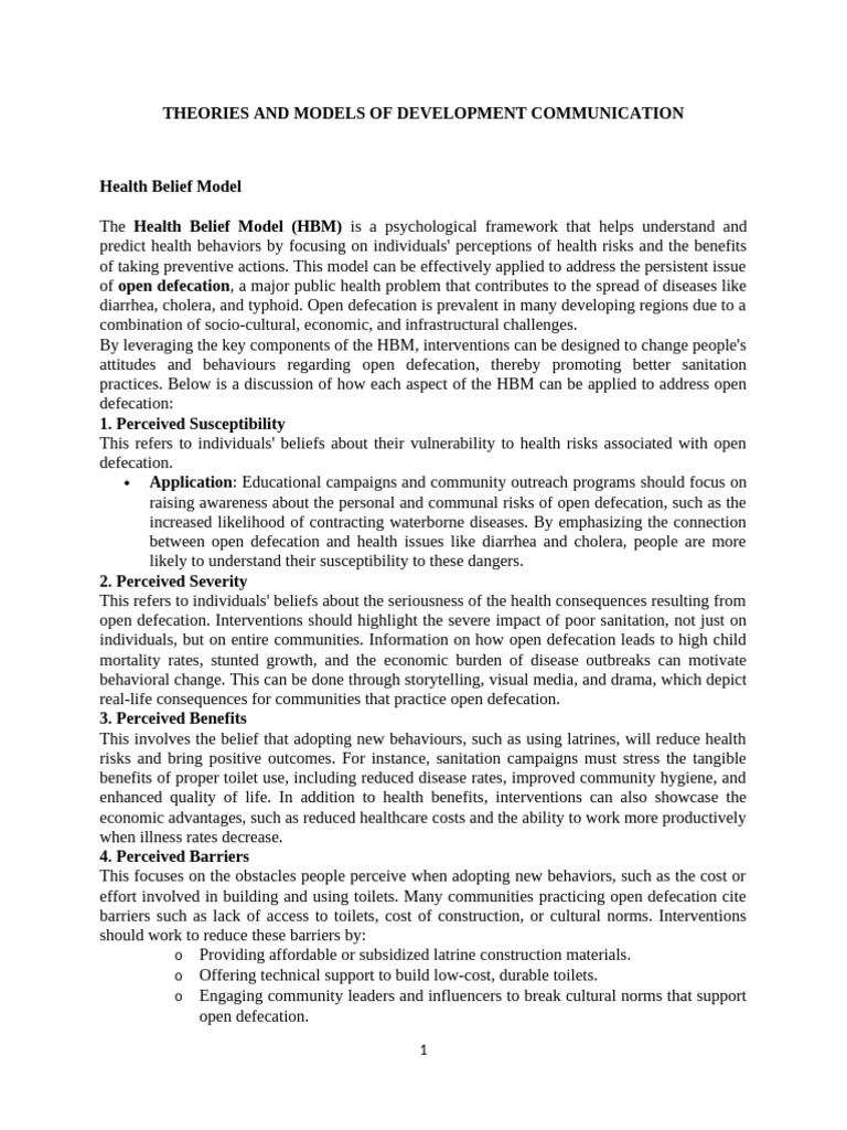 Theories and Models of Development Communication | PDF | Attitude (Psychology) | Intention