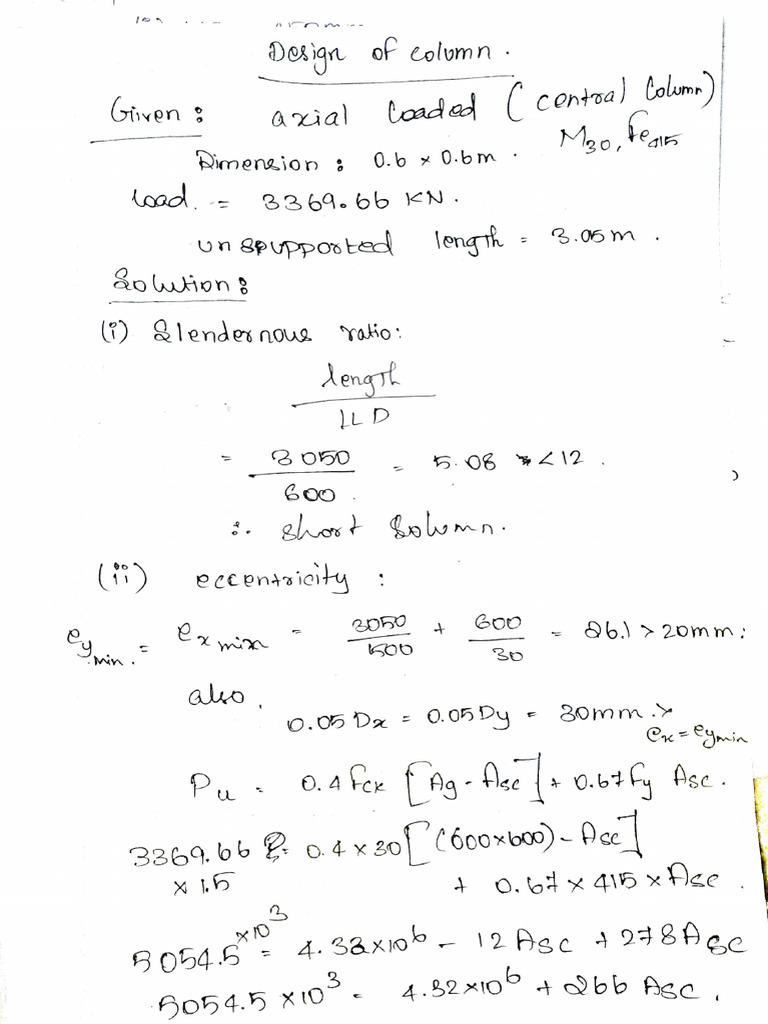 Axial Loaded Column Asteel | PDF