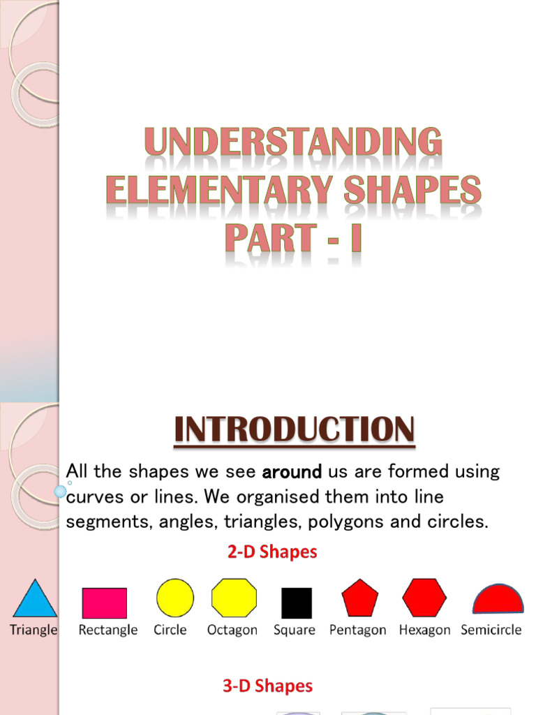 Chapter 5 Understanding Elementary Shapes Part 1 | PDF | Angle | Length