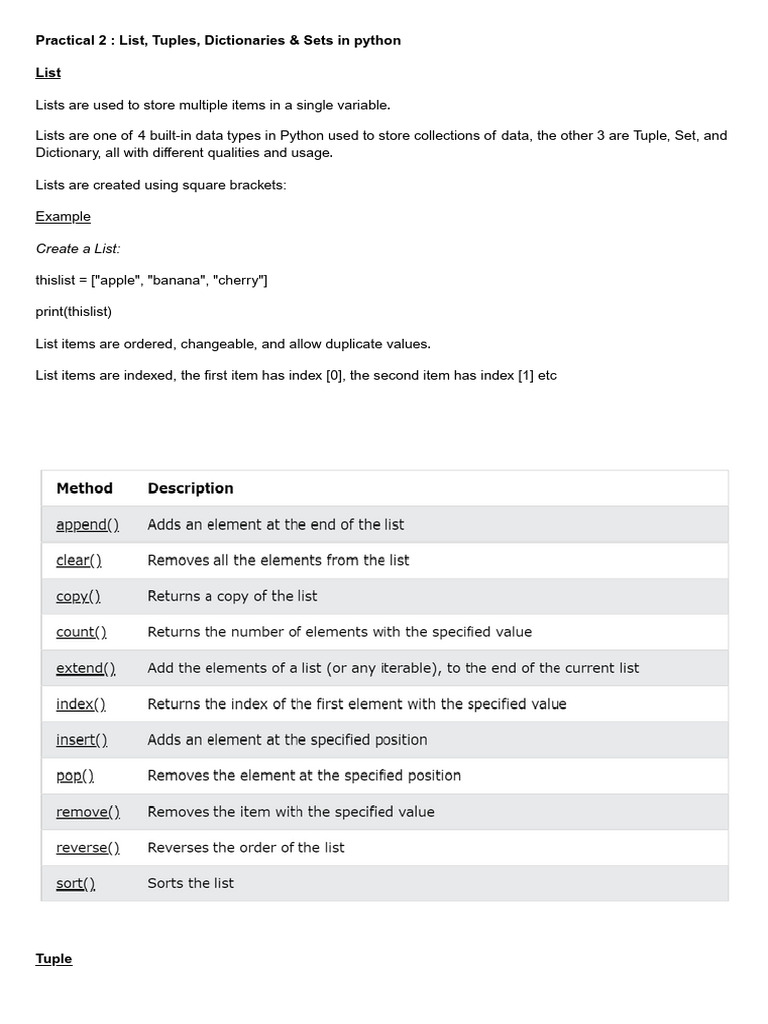Python Data Structures Guide | PDF
