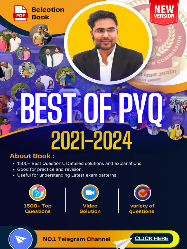 Selection Book BEST of PYQ 2021 2024 1500+ Best Quality Questions | PDF