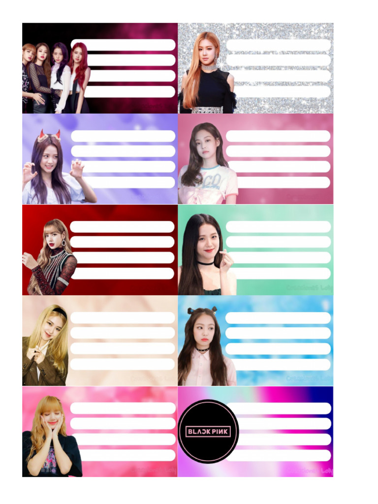 Etiquetas Blackpink | PDF