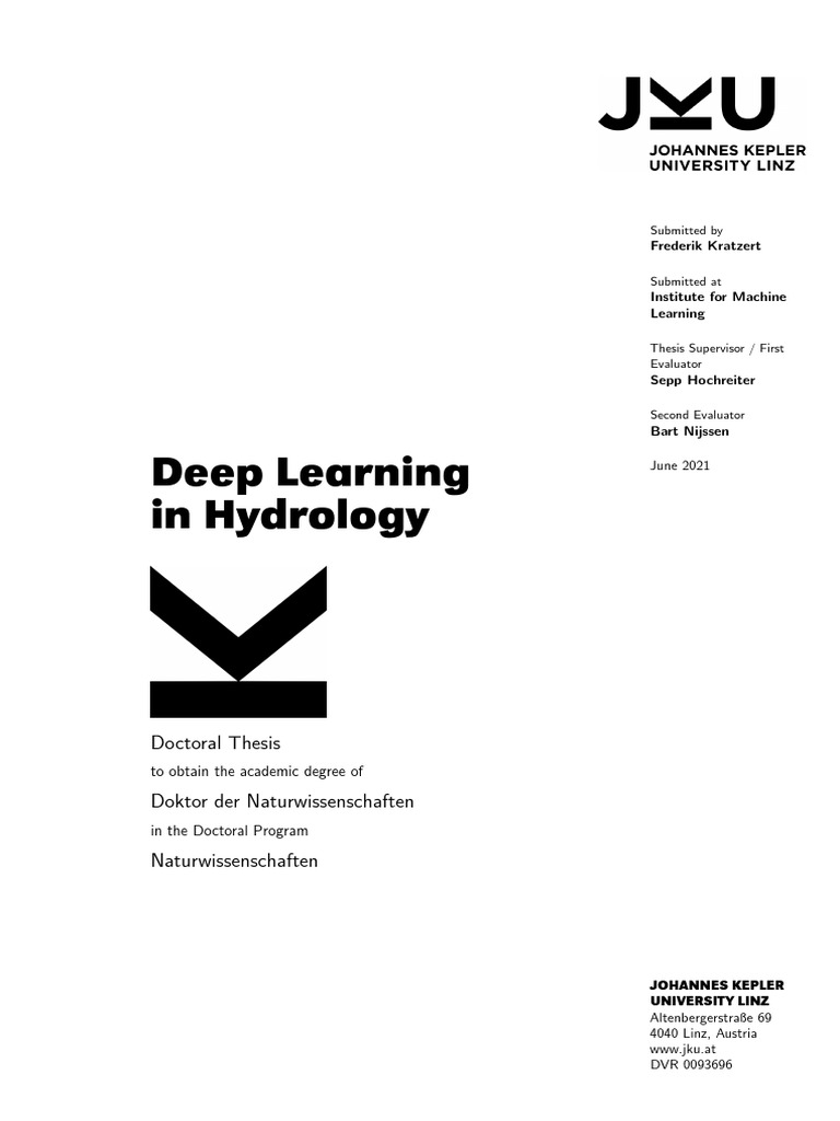 Deep Learning in Hydrology | PDF | Artificial Neural Network | Hydrology
