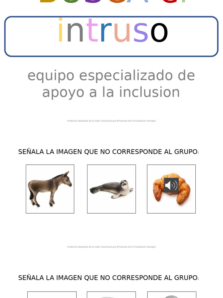 Encuentra el Intruso Visual | PDF