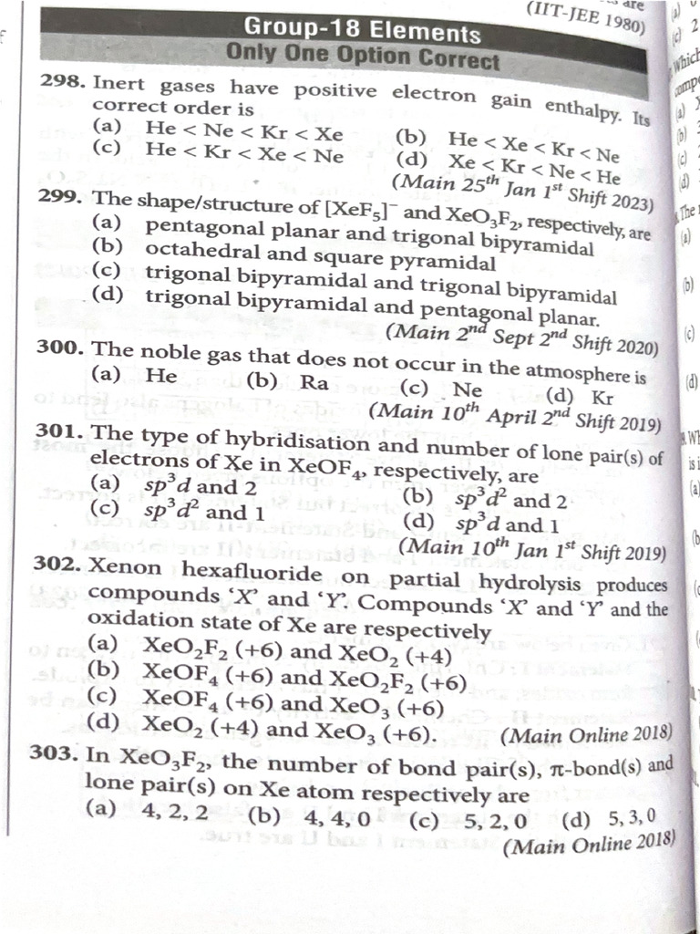 Group-18 Elements | PDF
