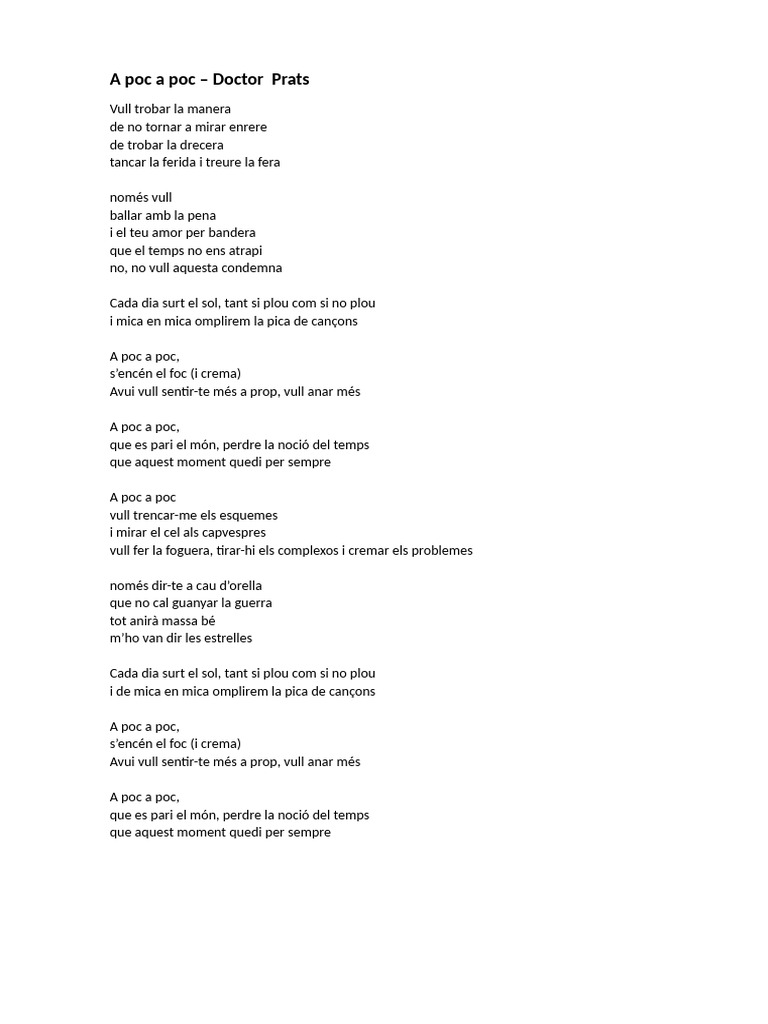 A Poc A Poc - Doctor Prat | PDF