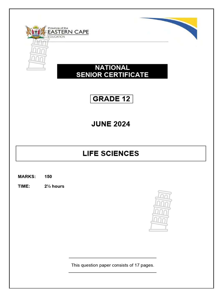 EC Life Sciences Grade 12 June 2024 QP and Memo | PDF | Dominance ...