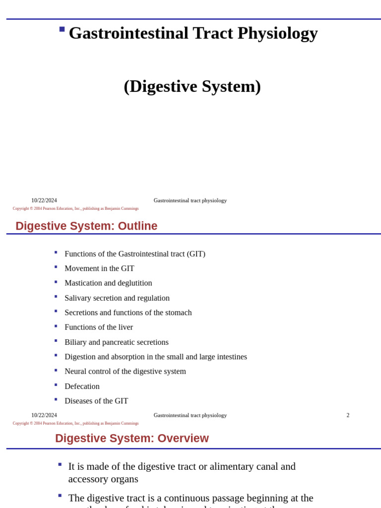 Gastrointestinal Physiology 1 | PDF | Stomach | Gastrointestinal Tract