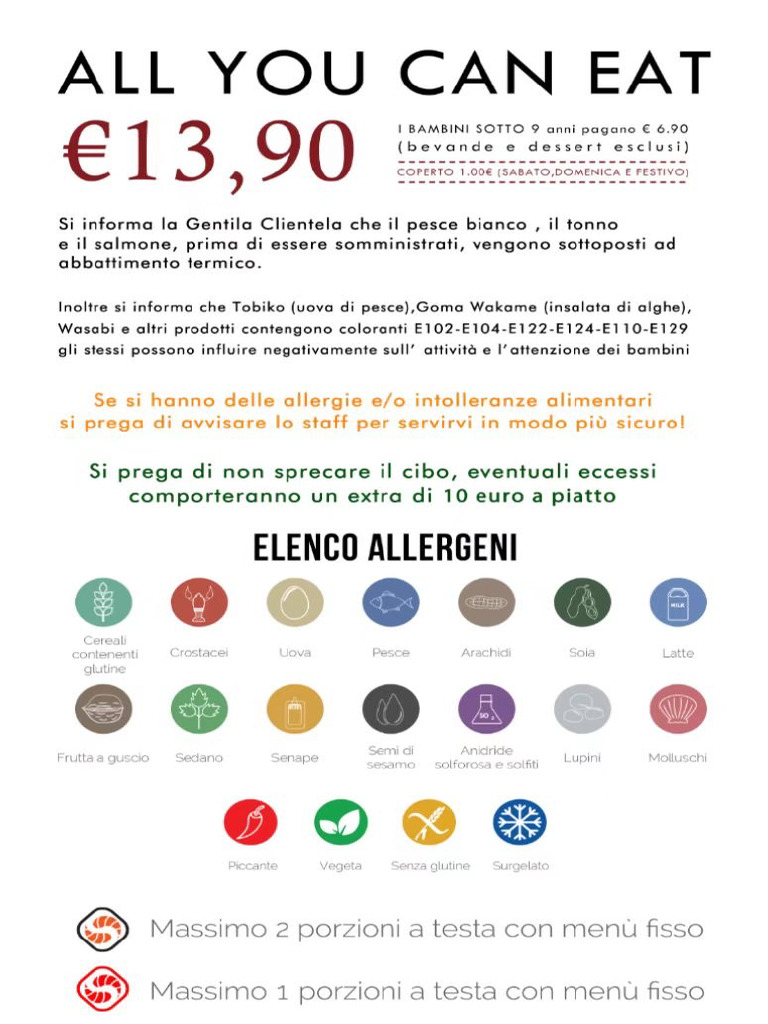 Menu Pranzo | PDF