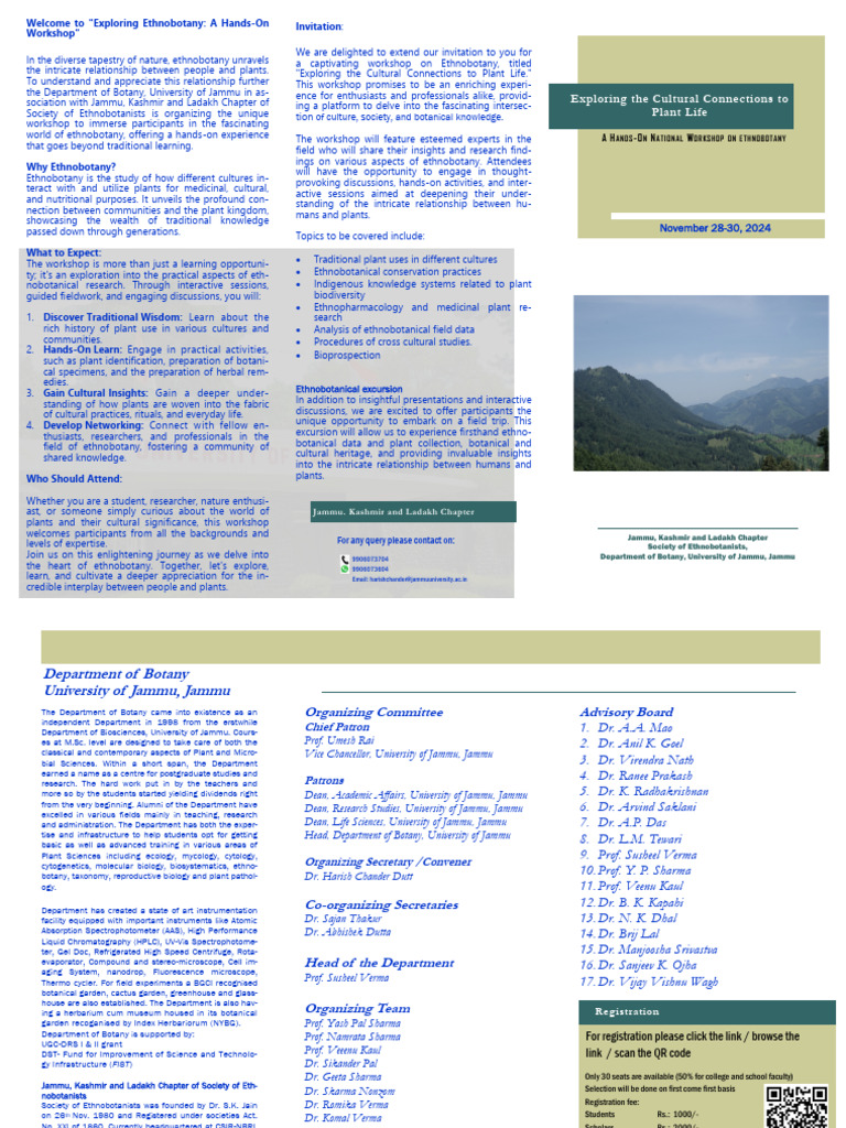 Ethnobotany Workshop Invitation | PDF | Ethnobotany | Botany