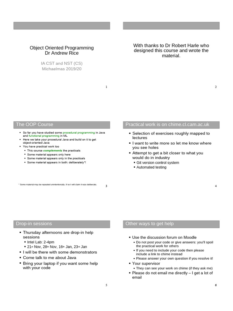 Handout | PDF | Integer (Computer Science) | Constructor (Object Oriented Programming)