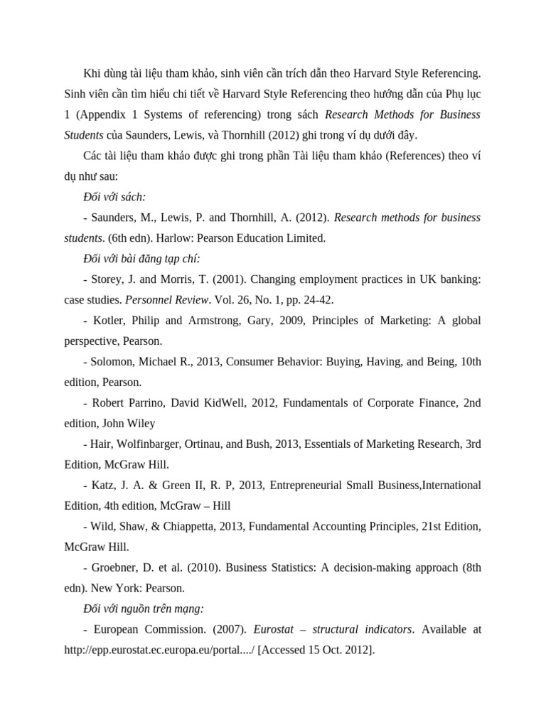 Harvard Referencing Style | PDF | Southeast Asia | Vietnam