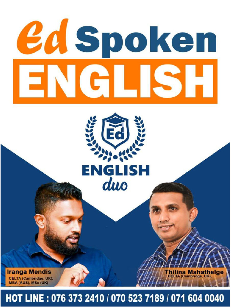Ed Spoken English Lesson Note - 19th August | PDF
