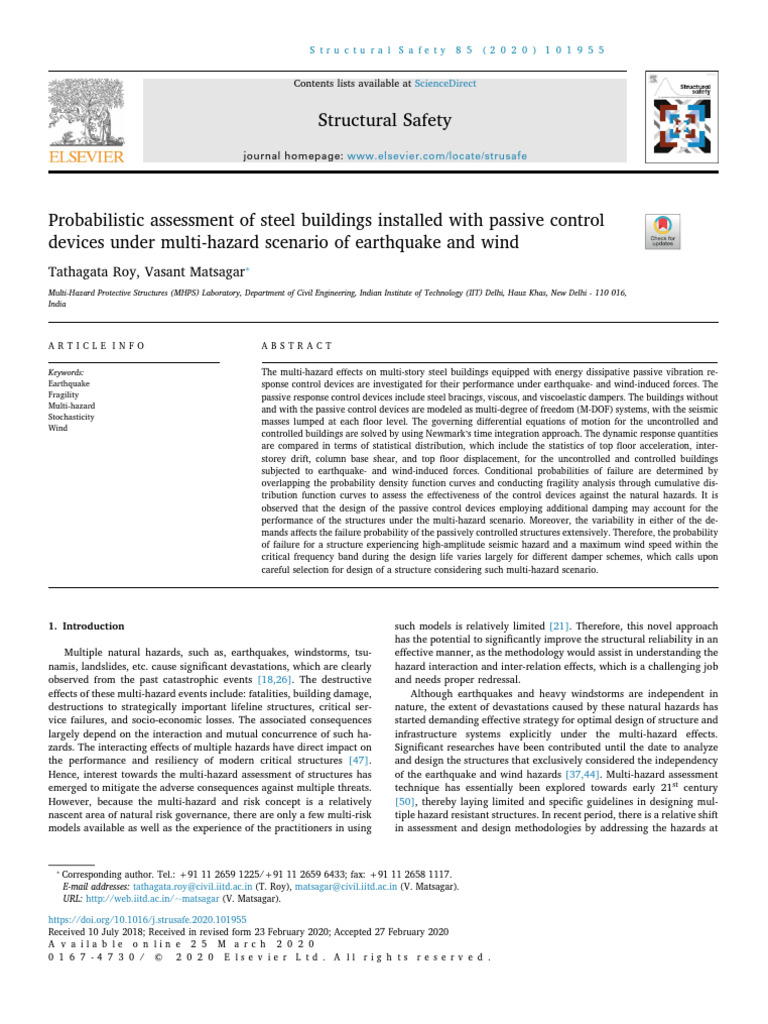 Multi-Hazard 5 | PDF | Risk | Reliability Engineering