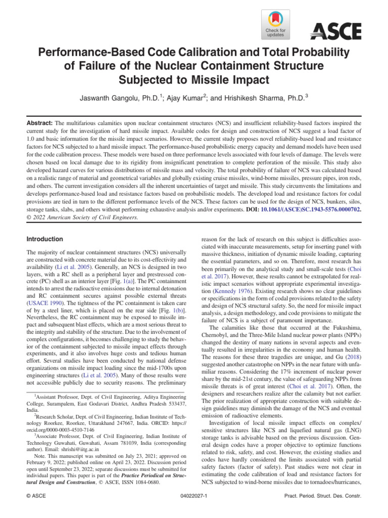 3 Reliability Jaswanth | PDF | Nuclear Power Plant | Concrete