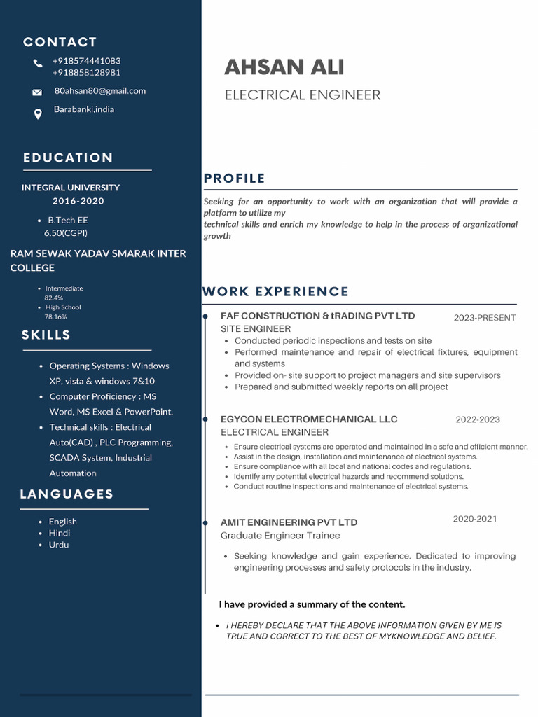Ahsan Resume | PDF