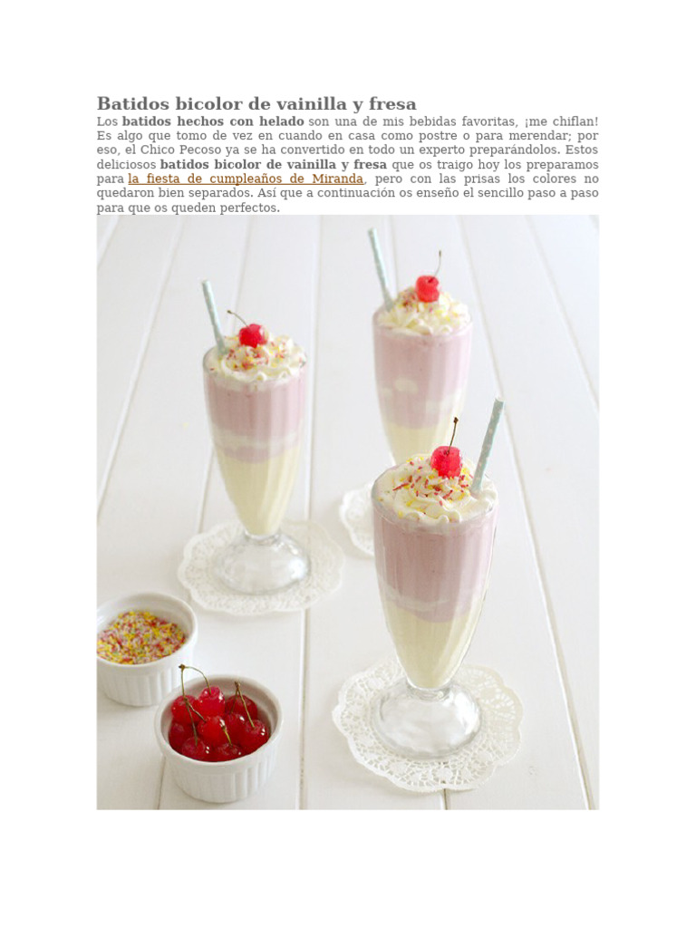MALTEADAS | PDF | Malteada | Helado