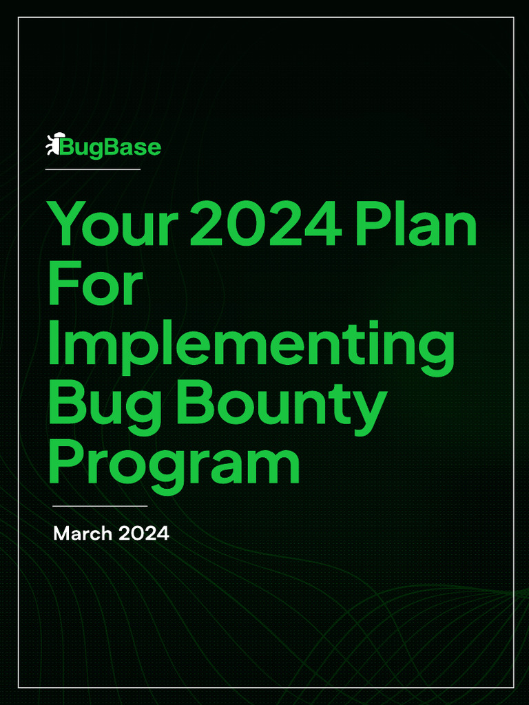 Plan for 2024 Bug Bounty Program | PDF | Computer Security | Security