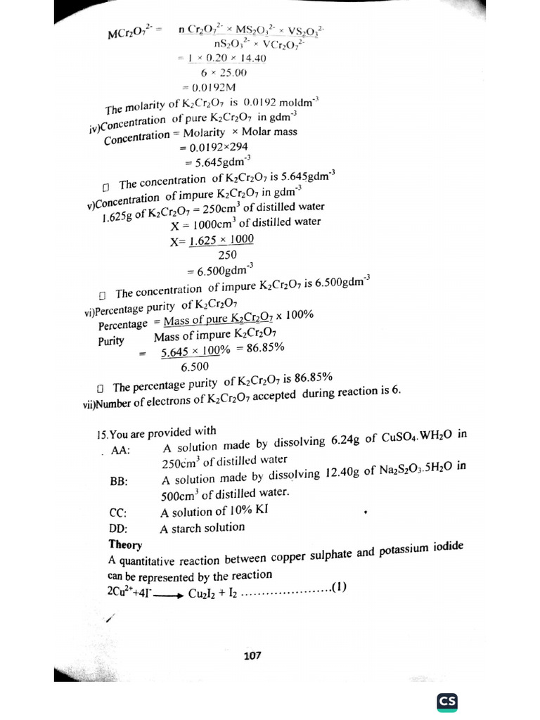 Chemical Analysis-2 | PDF