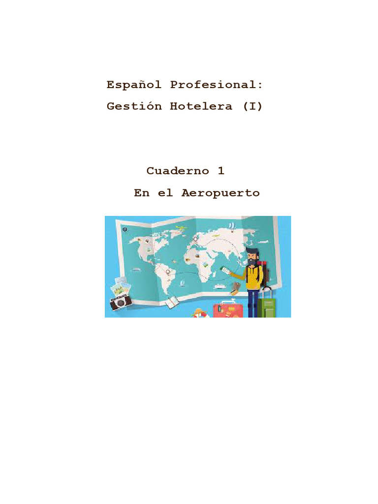 Español Profesional I - Cuaderno 1 | PDF | Aeropuerto | Aviación