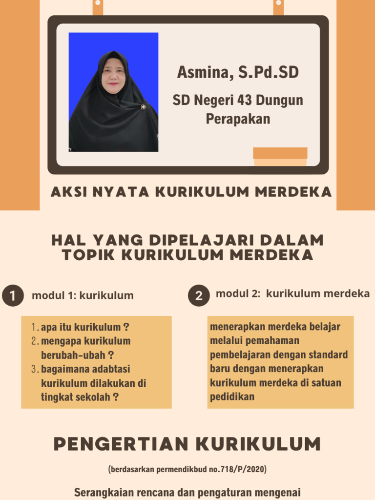 ASMINA, S.PD - SD - Aksi Nyata Kurikulum Merdeka | PDF