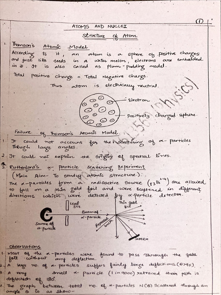 Atom and Nuclei | PDF