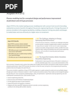 aspenONE Process Explorer Datasheet | PDF | Performance Indicator | Data
