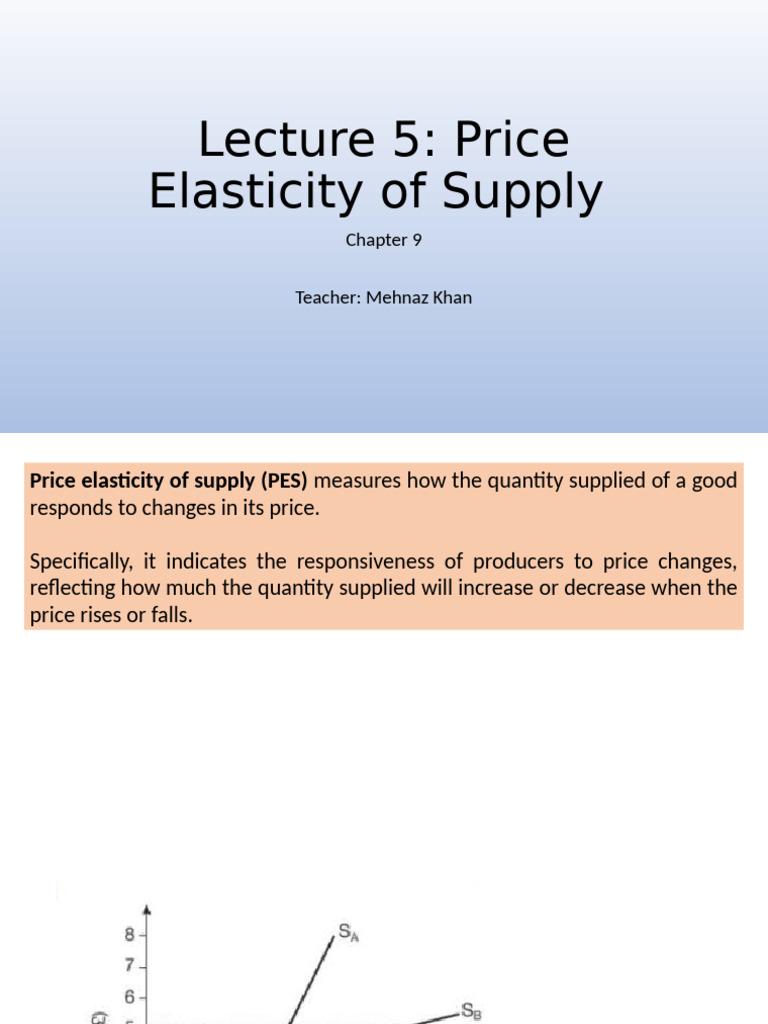 Lecture 5. Price Elasticity of Supply | PDF | Elasticity (Economics ... Lecture 5. Price Elasticity of Supply | PDF | Elasticity (Economics ...