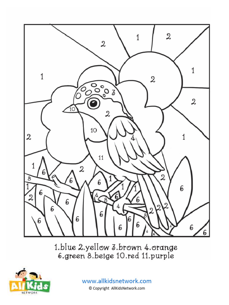 Bird Color by Numbers | PDF