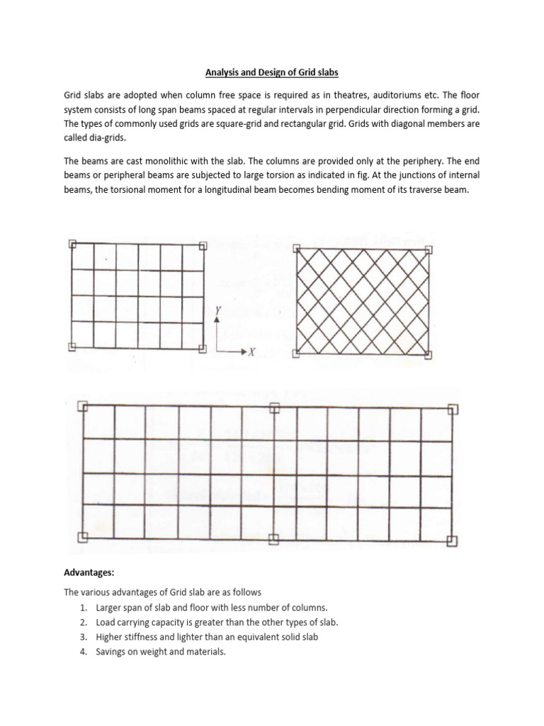 Analysis and Design of Grid slabs | PDF | Beam (Structure) | Structural Engineering