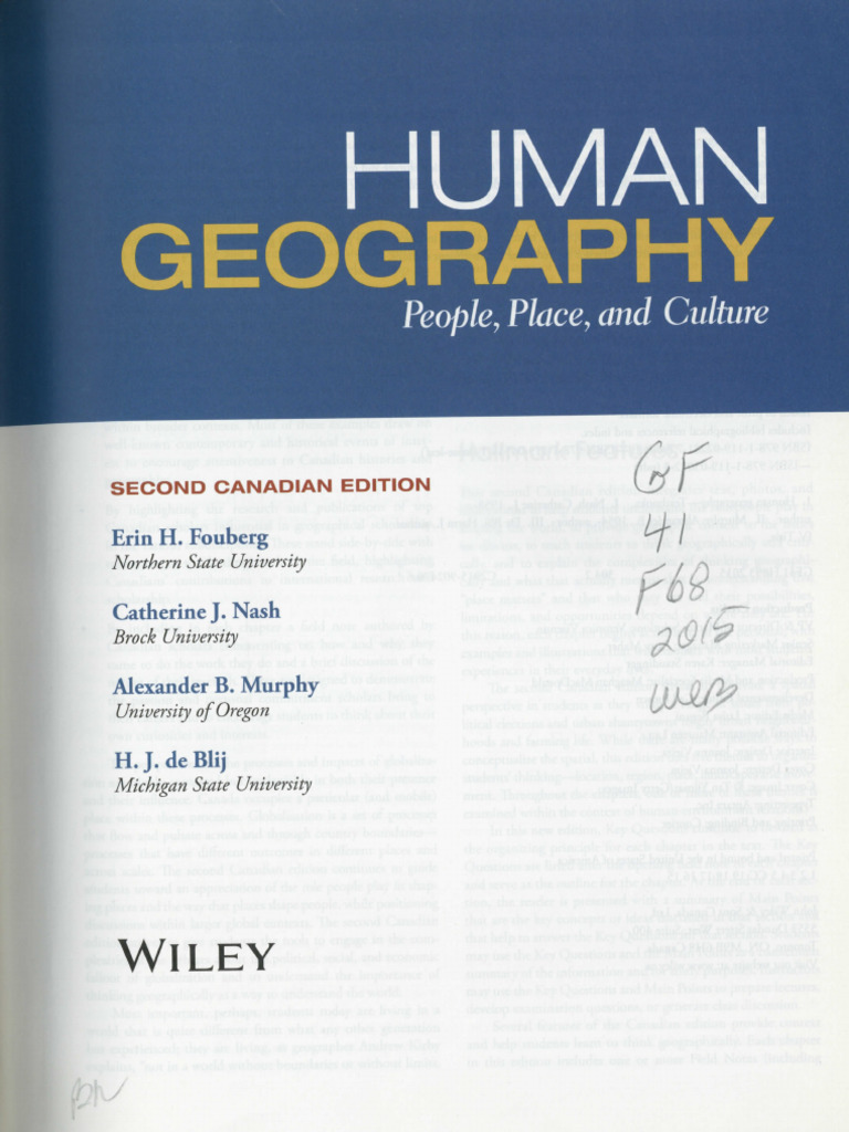 Fouberg. Human Geography | PDF