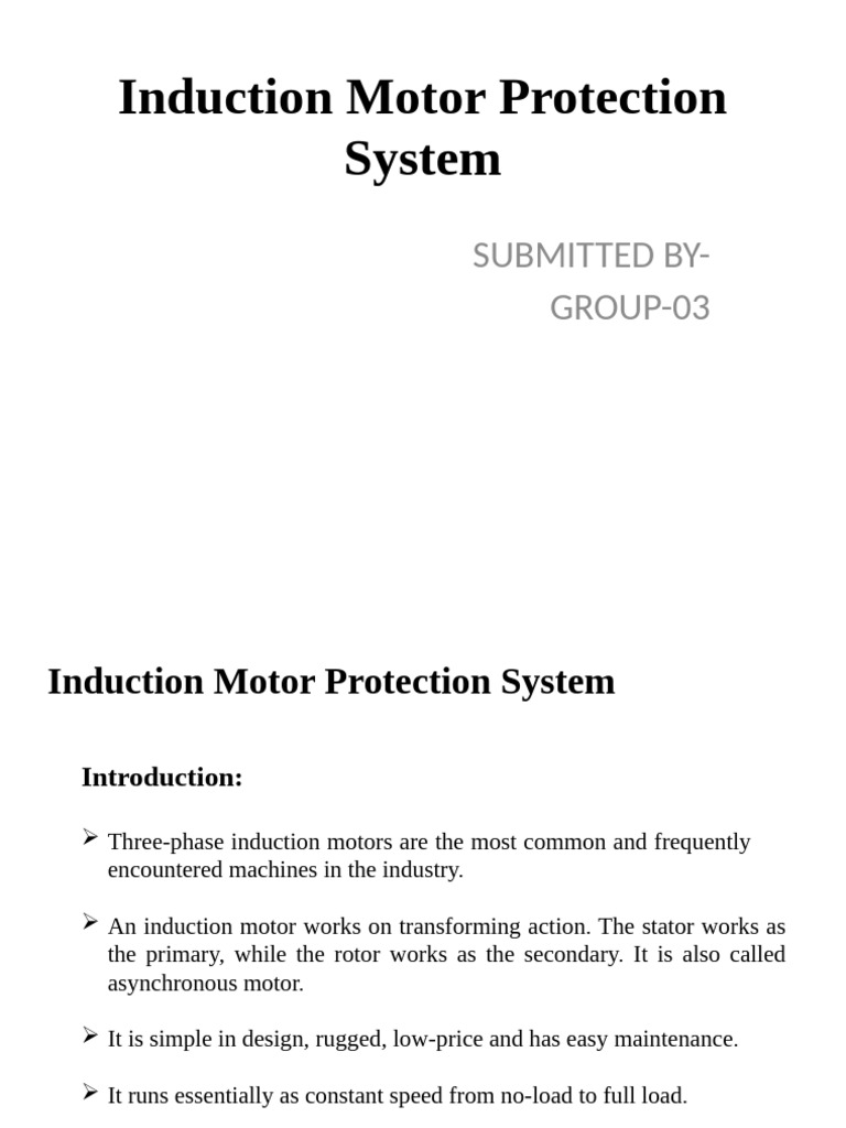 Fdocuments - in - Induction Motor Protection System 578af964ad817 | PDF ...