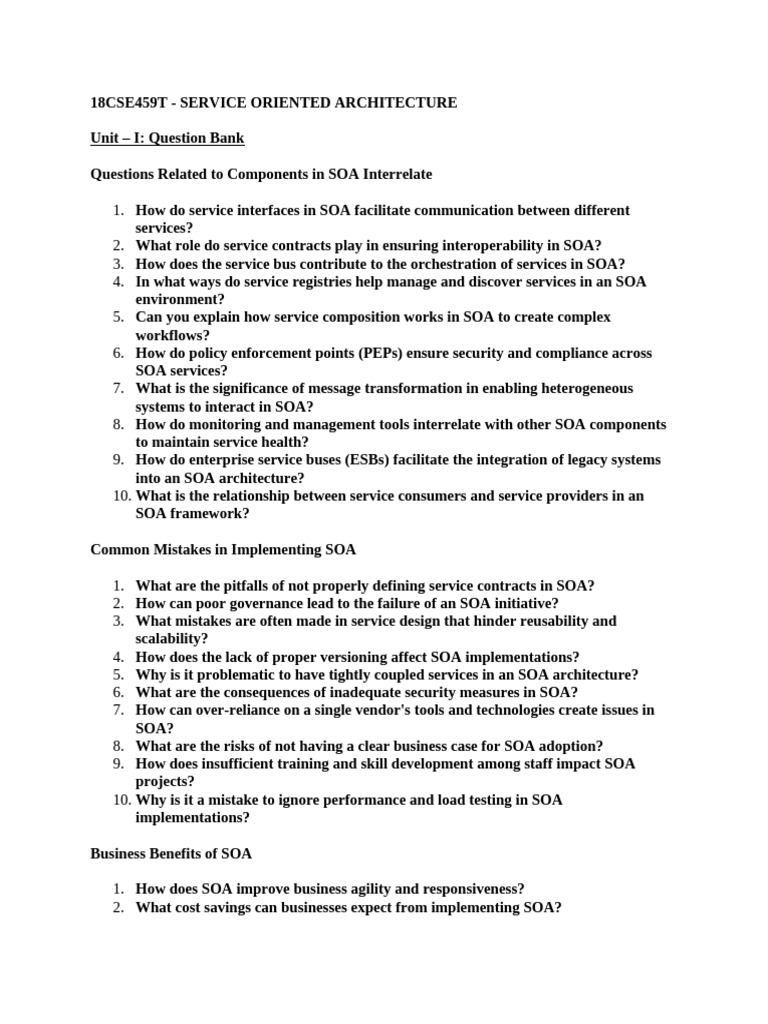 Unit-1_QB | PDF | Service Oriented Architecture | Cloud Computing