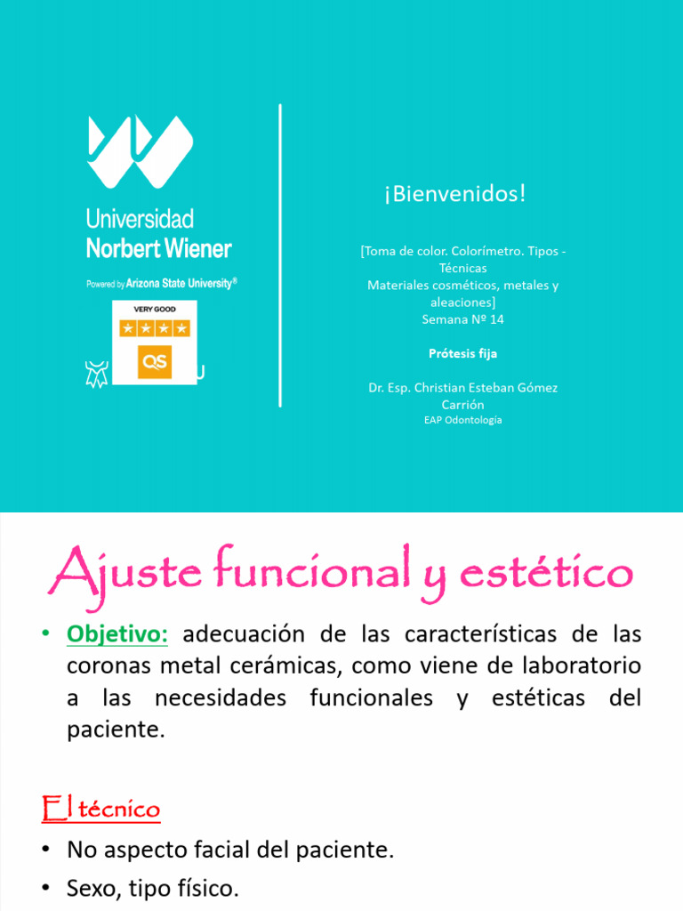 Clase 14.- Prueba estética | PDF | Odontología | Medicina