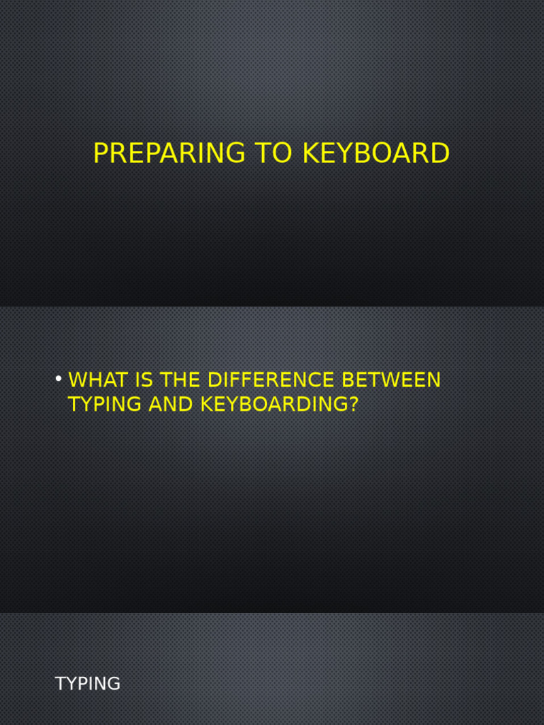 Keyboarding Basics and Techniques | PDF | Computer Keyboard | Tools