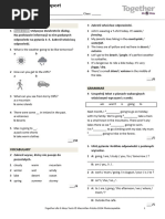 Together Klasa 6 SB Unit 1 | PDF | Phrase