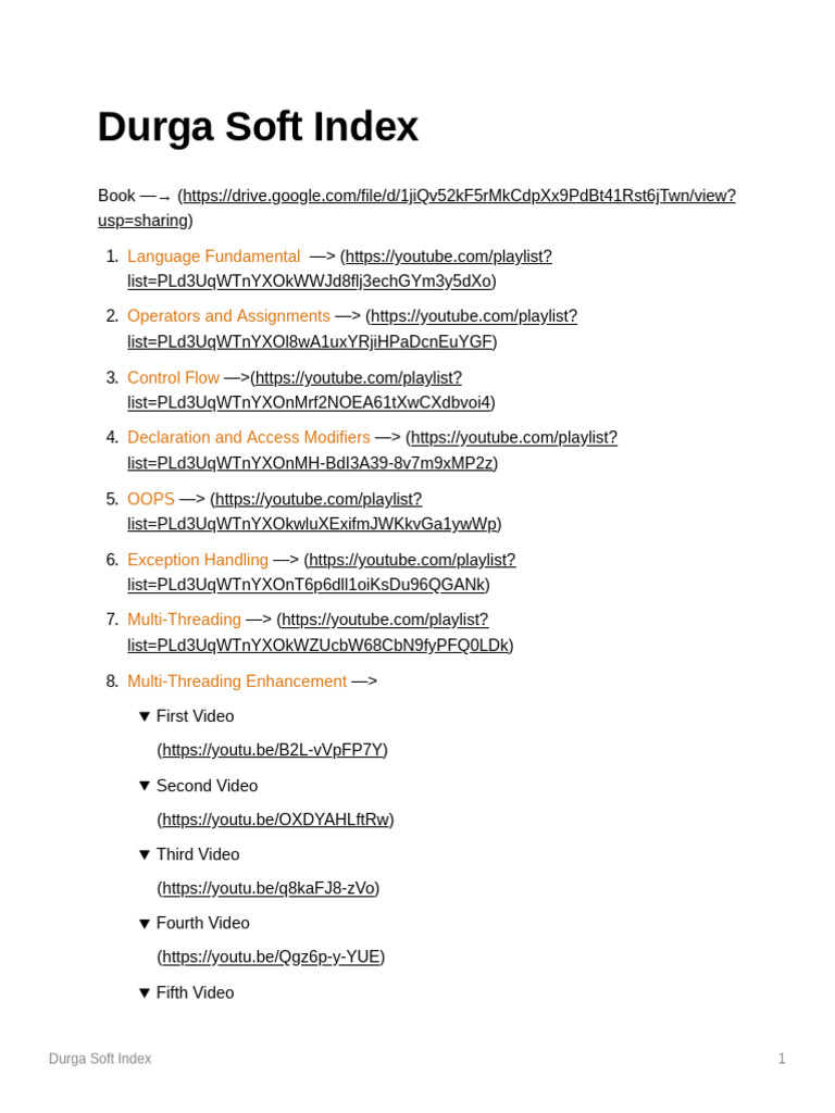 Durga Soft Index | PDF | Software Engineering | Software