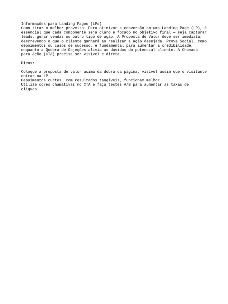 Importancia Das Lps | PDF