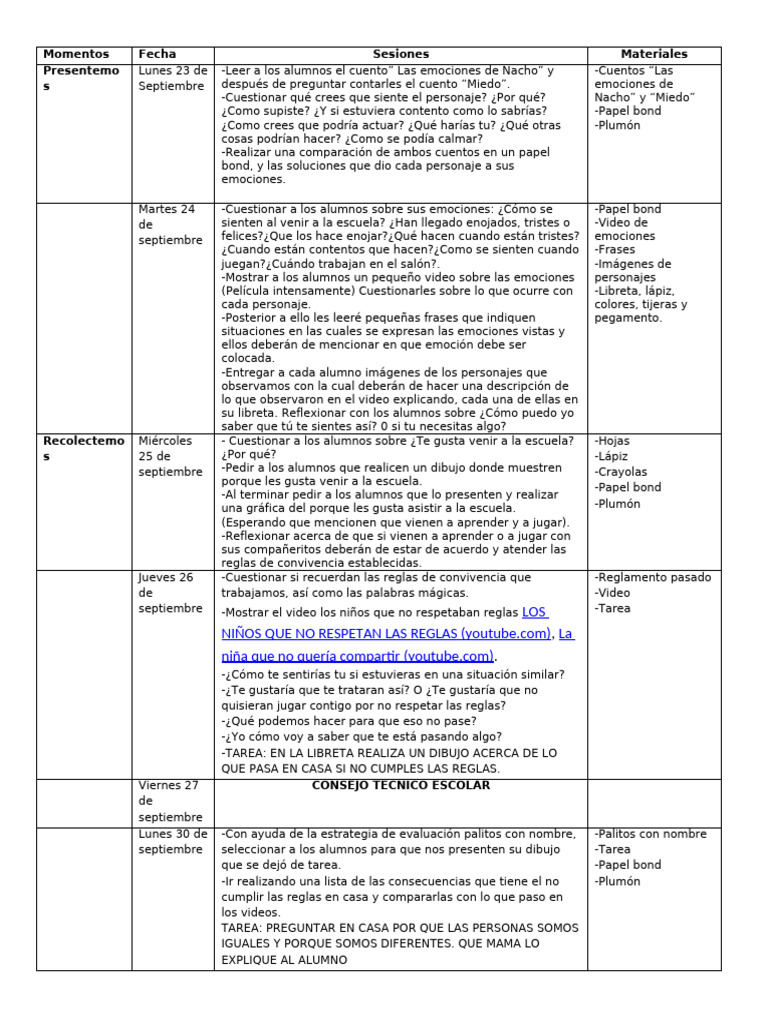 Planeacion Maritza | PDF | Youtube | Las emociones