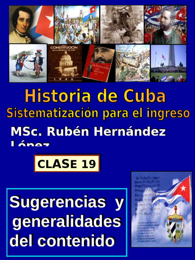 Generalidades Del Programa de Historia de Cuba | PDF