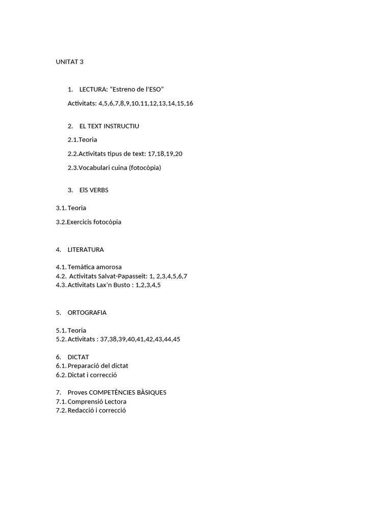 Unitat 3 Dossier | PDF