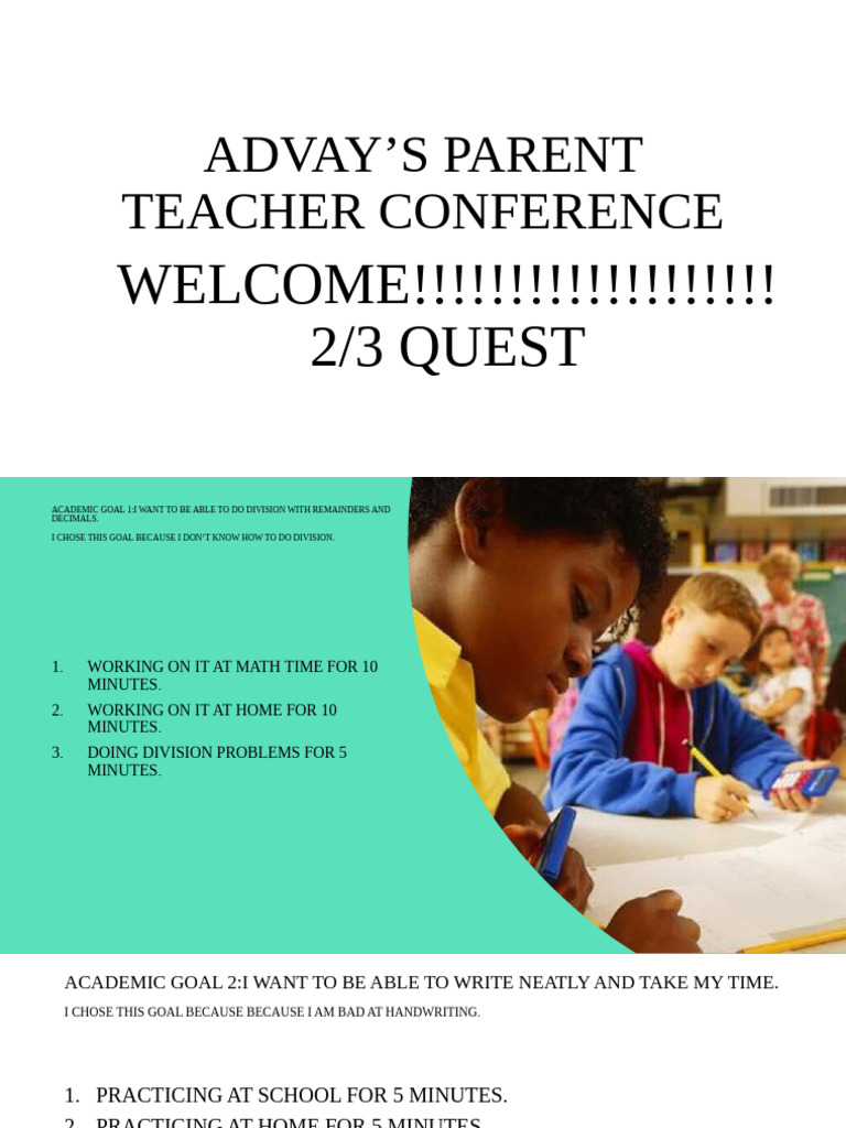 Advay's Parent Teacher Conference | PDF