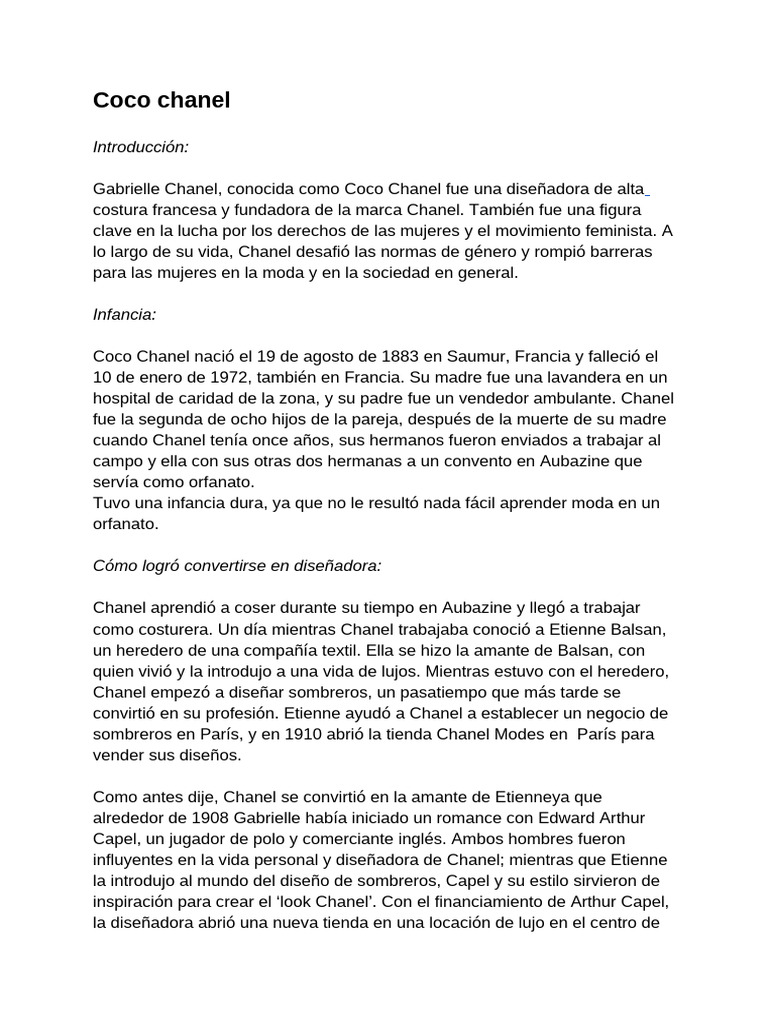 Coco Chanel | PDF