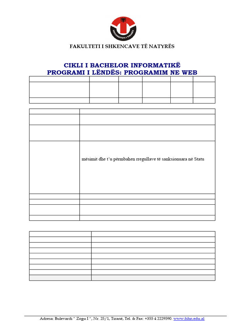 7 Programim Ne Web D26e579521 | PDF